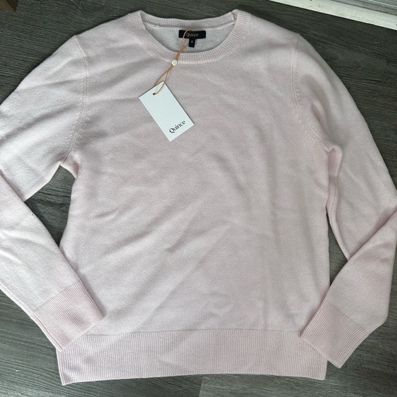 Quince | Sweaters | Nwt 0 Cashmere Light Pink Sweater | Poshmark